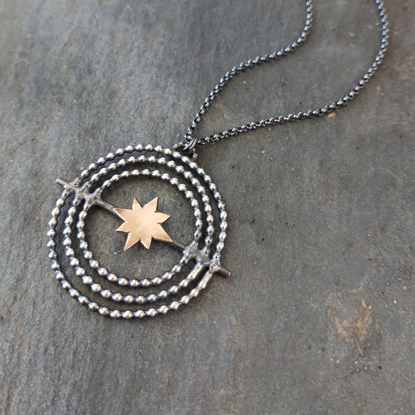 Sterling Silver Inner Compass Necklace – Symbology by Alice Scott